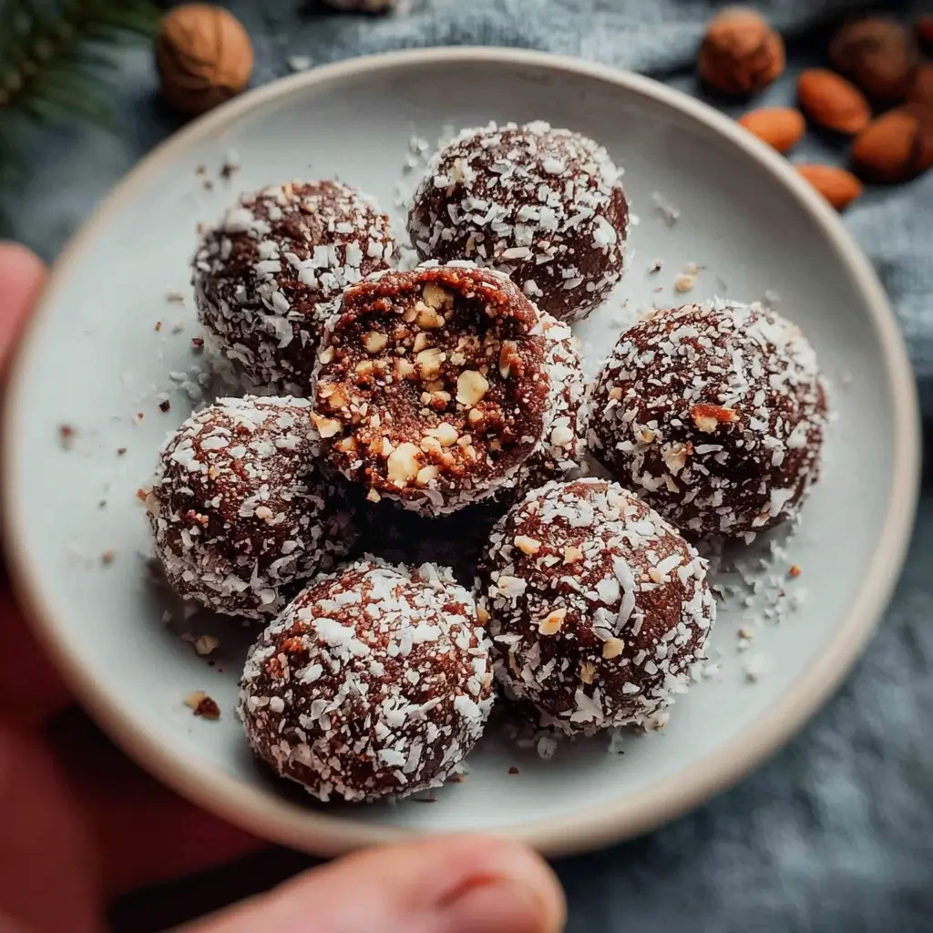 Chocolate Hazelnut Balls Recipe - Her Kitchen Stories