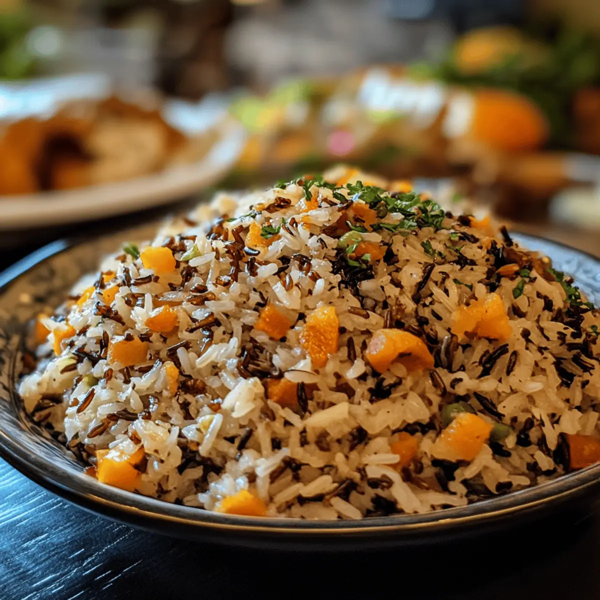 Easy Cozy Nutty Thanksgiving Wild Rice & Apricot Pilaf