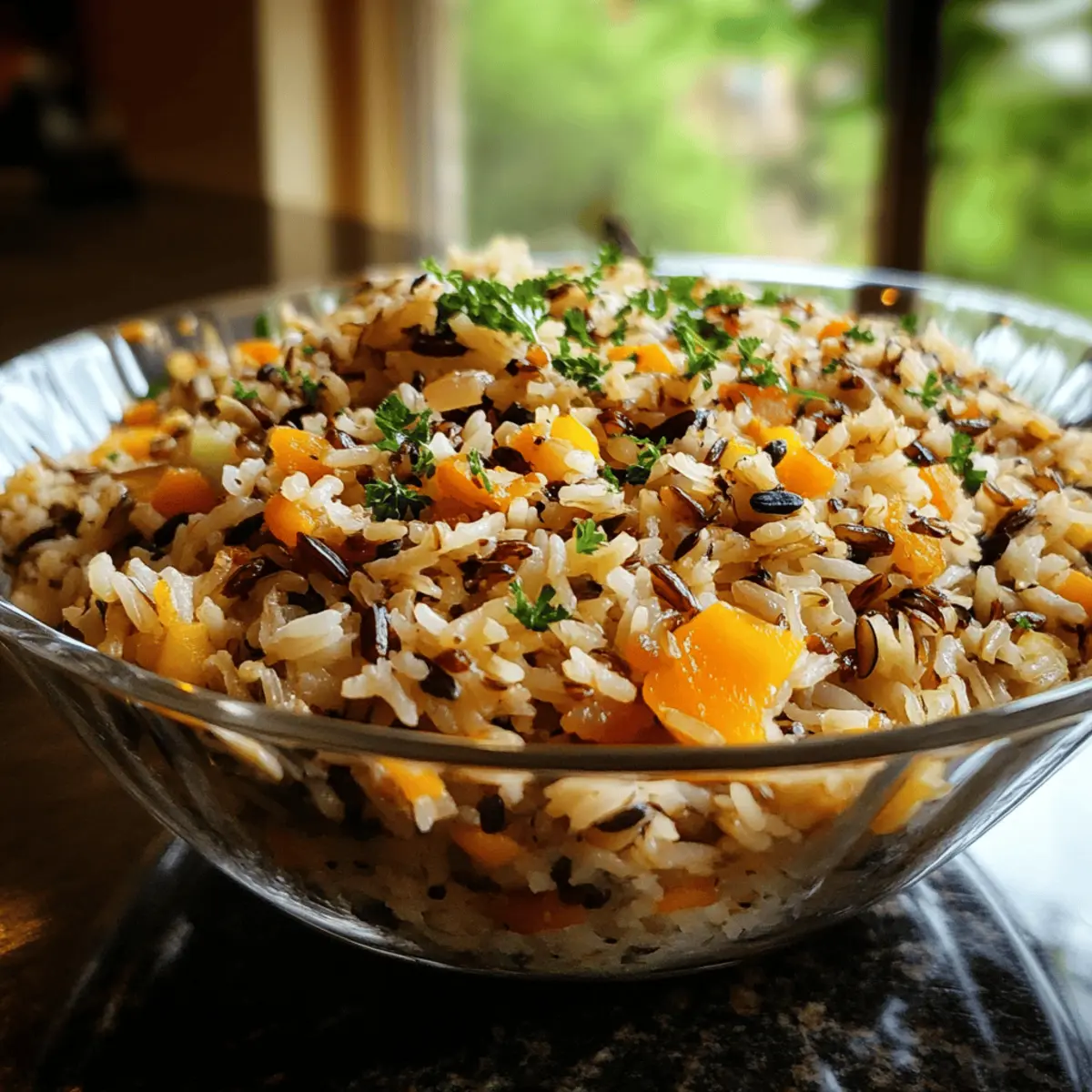 Easy Cozy Nutty Thanksgiving Wild Rice & Apricot Pilaf