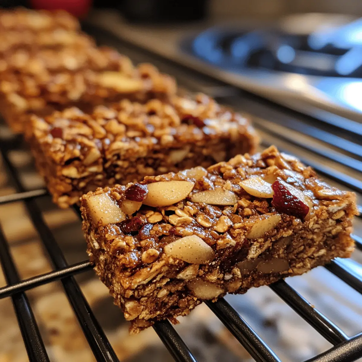 Ultimate Comforting Roasted Apple and Cinnamon Snack Bars