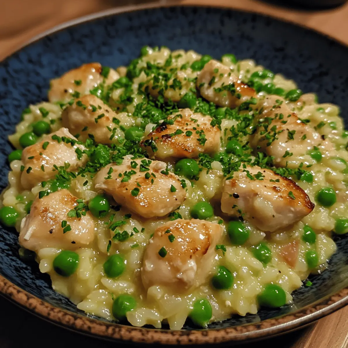 Easy Irresistible Chicken & Pea Risotto for Comforting Creaminess