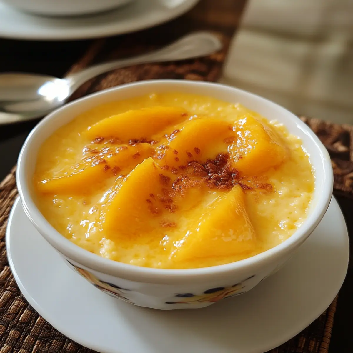 Irresistible Luscious Baked Mango Semolina Pudding Recipe
