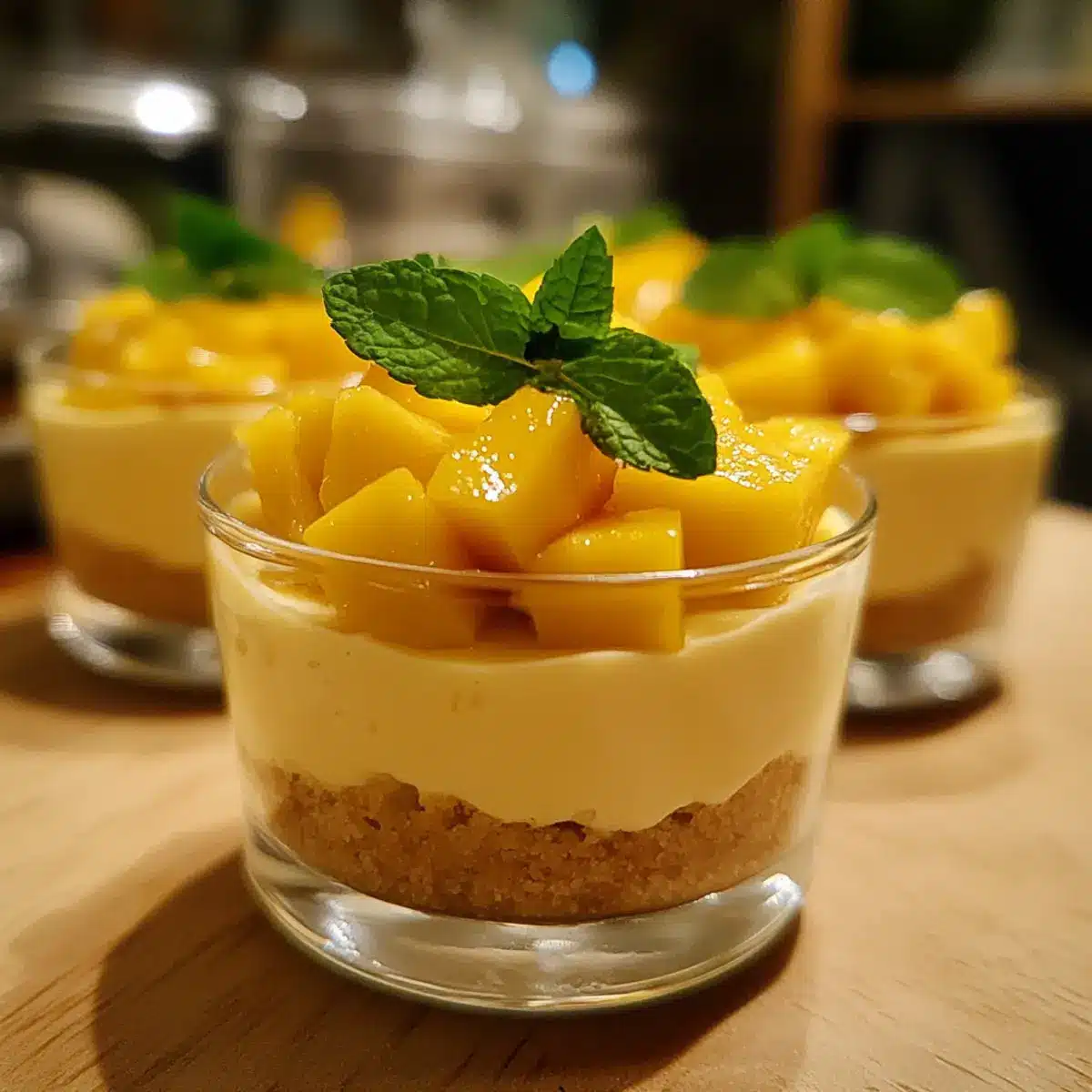 Easy No-Bake Mango Cheesecake Cups: Irresistible Creamy Dessert