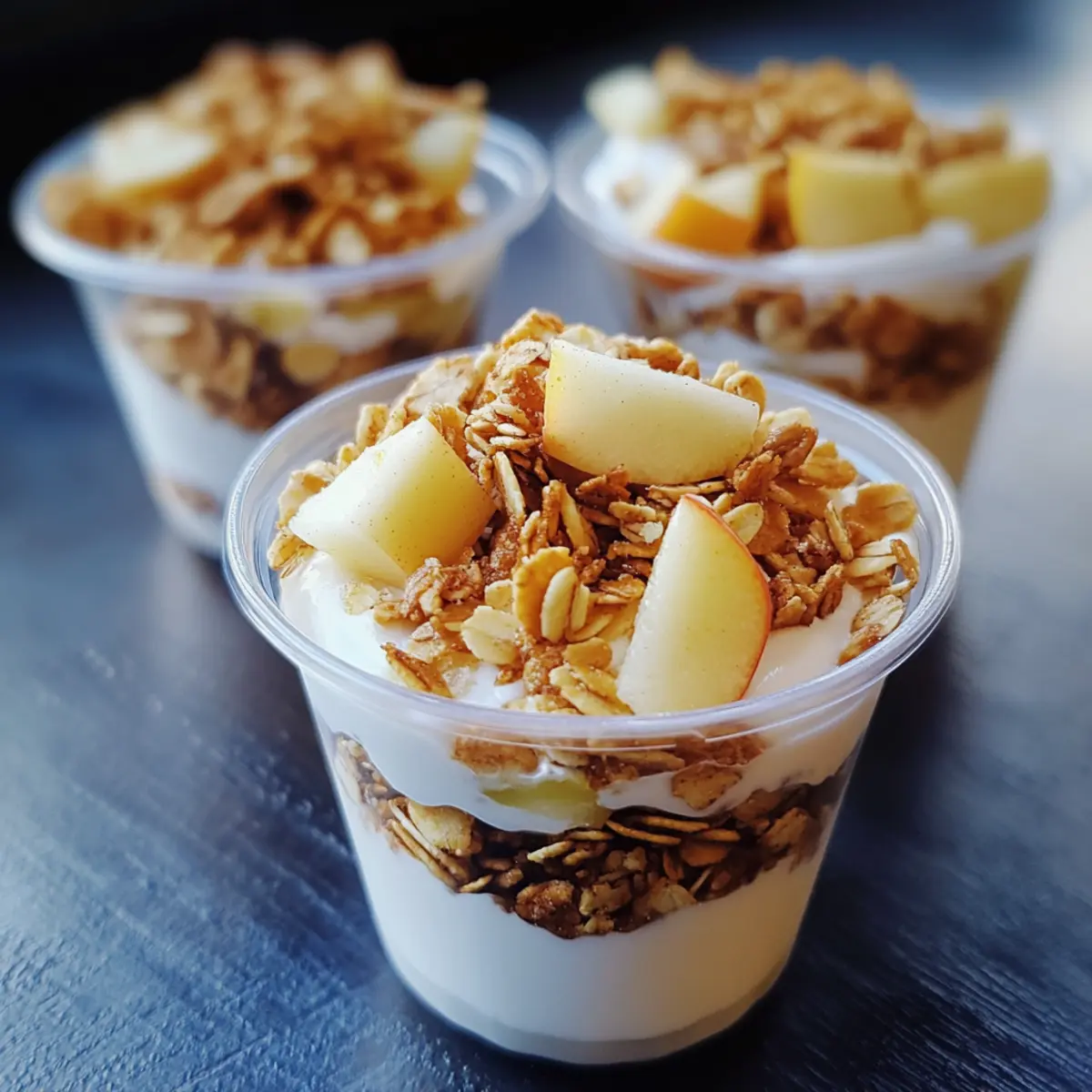 Ultimate Delicious Crunchy Apple Yogurt Snack Cups