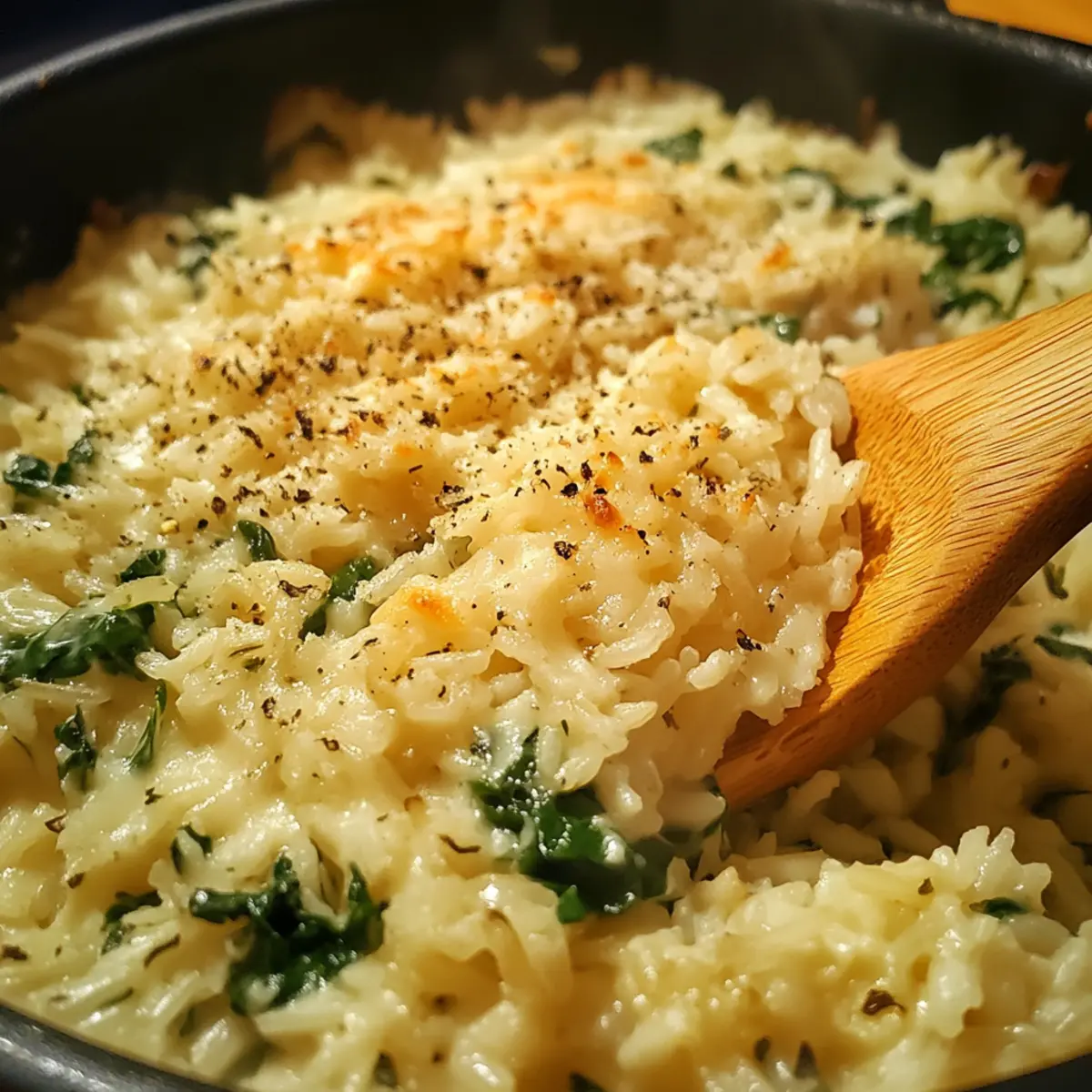 Easy One-Pot Cheesy Spinach Rice Recipe That Wows Every Time